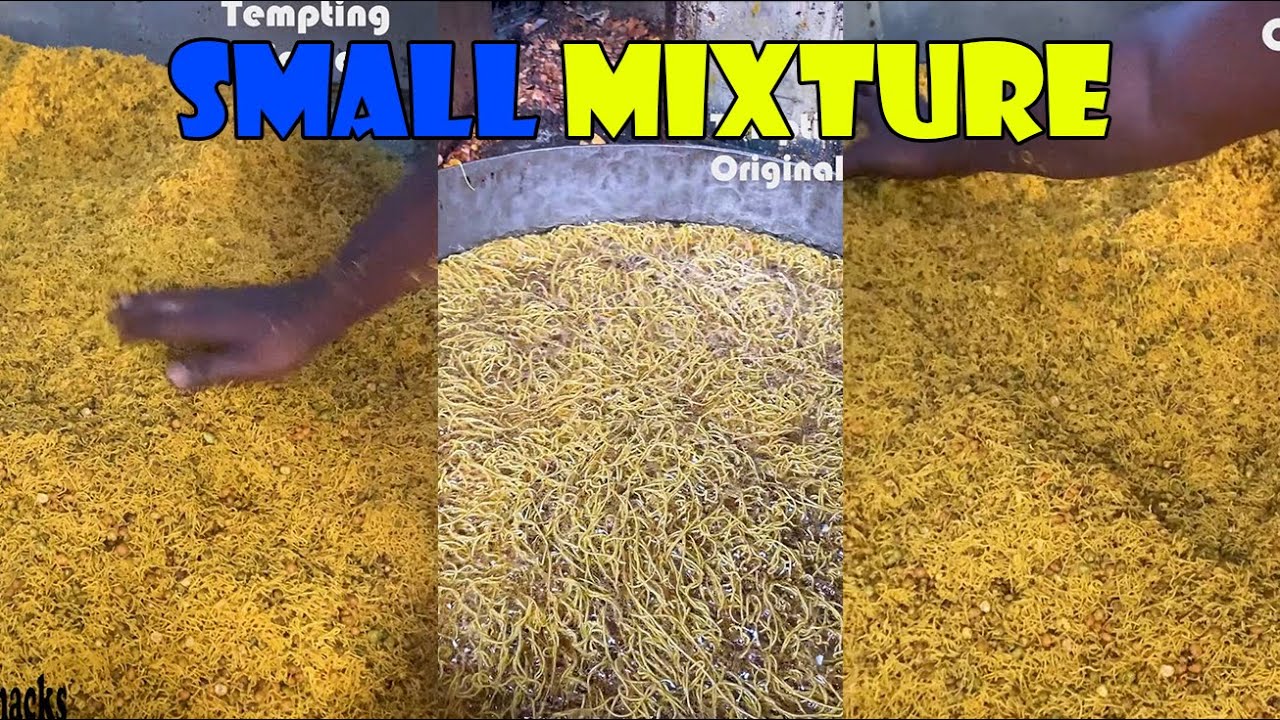 Making of Crispy Small Mixture | Indiansnacks - Temptingoriginals - YouTube