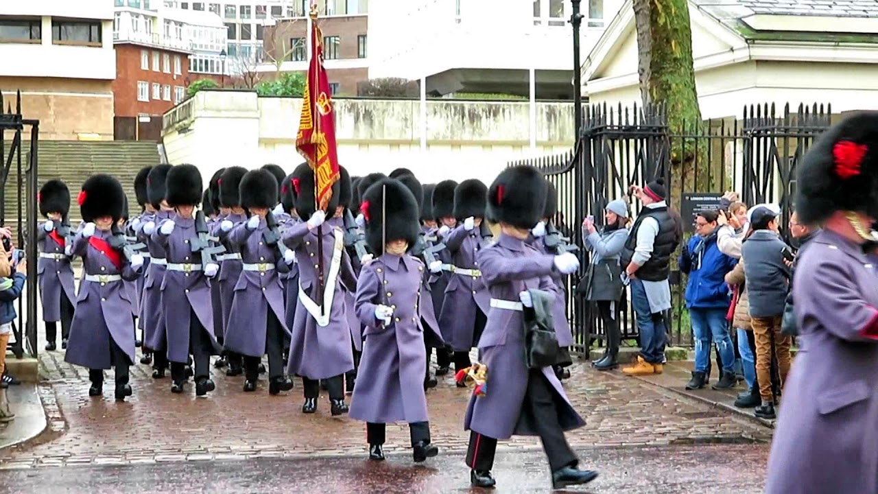 7 Company Coldstream Guards and The Band of The Coldstream Guards - YouTube