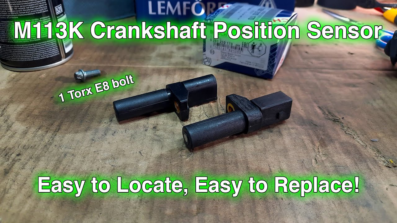 M113K Locate Crank Position Sensor / CLS55 E55 SL55 / Crankshaft / # ...