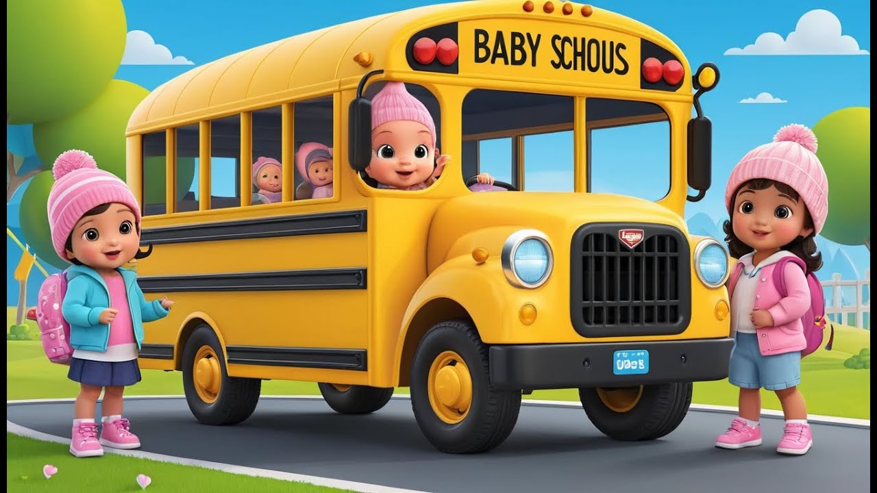 Baby’s School Bus Adventure 🚌👶 | Fun Learning & Travel Song for ...