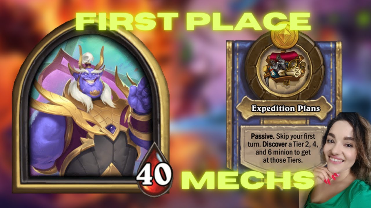 Hearthstone Battlegrounds 1st place Ambassador faelin mechs combo - YouTube