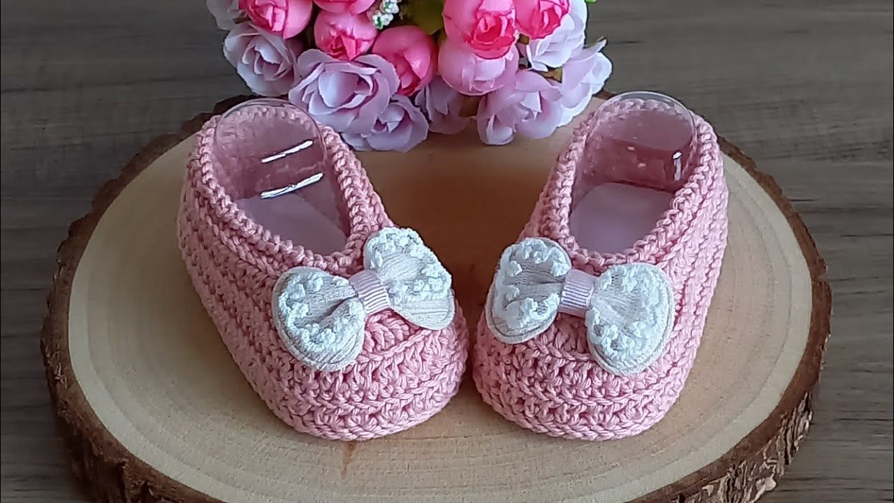 Sapatinho de crochê para bebê, muito fácil de fazer 9cm - YouTube