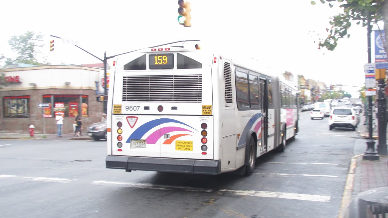 NJT Neoplan USA AN459 #9607 on the 159 to Fort Lee-Linwood Park (Inside ...