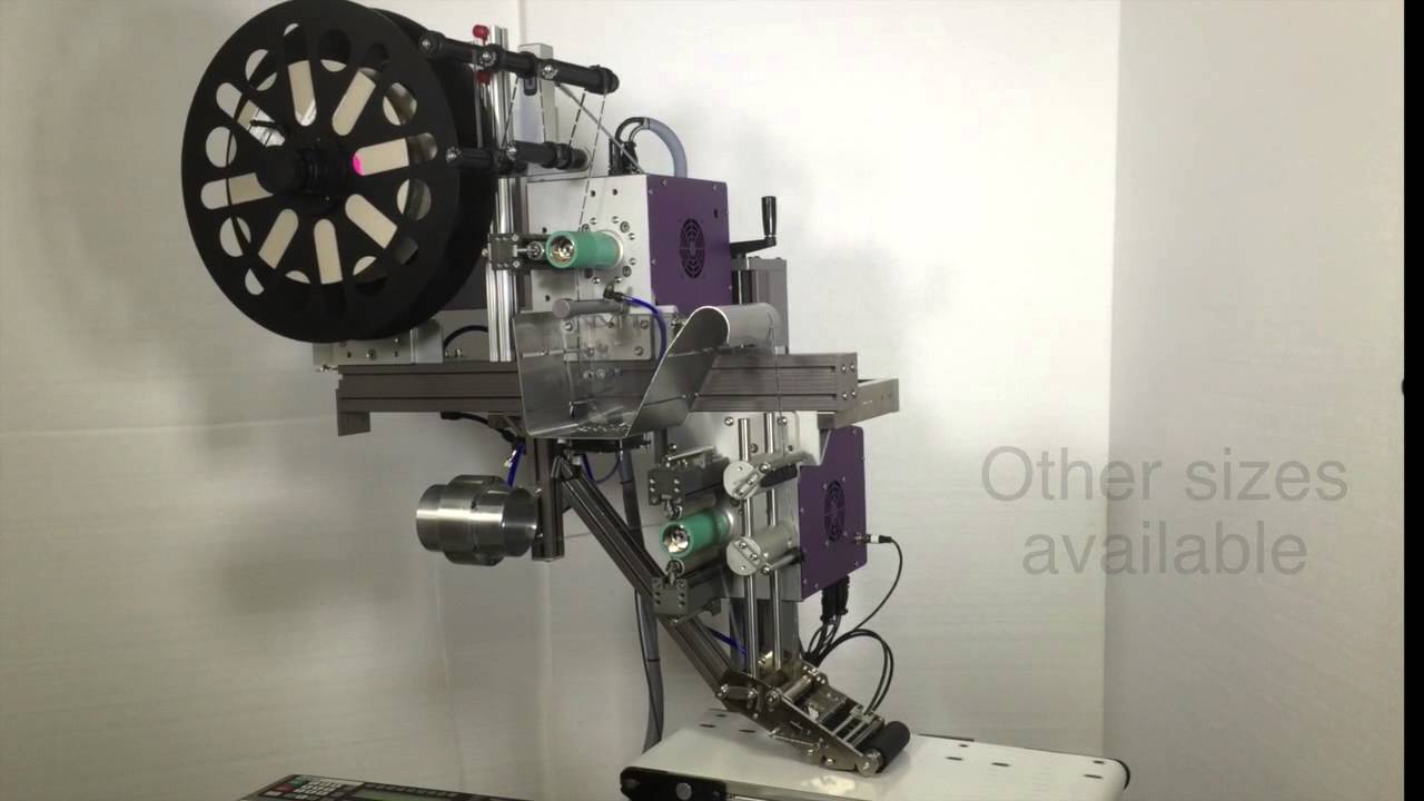 MFT 102hsm Label Application | Automatic Product Labeling Machine - YouTube