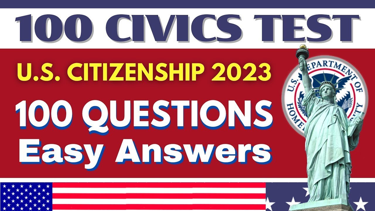2023 EASY Answer Fast USCIS Official 100 Civics Questions and Answers US Citizenship Interview ...