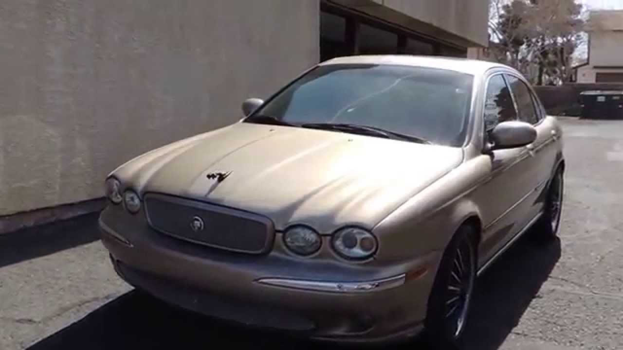 Jaguar X-Type lowering springs part 1 (before) - YouTube