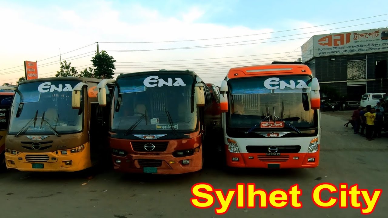 Sylhet City Kodomtoli Bus Terminal Area View Bangladesh - YouTube