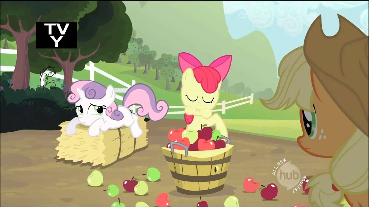 Applebloom eats apples for 5 minutes - YouTube