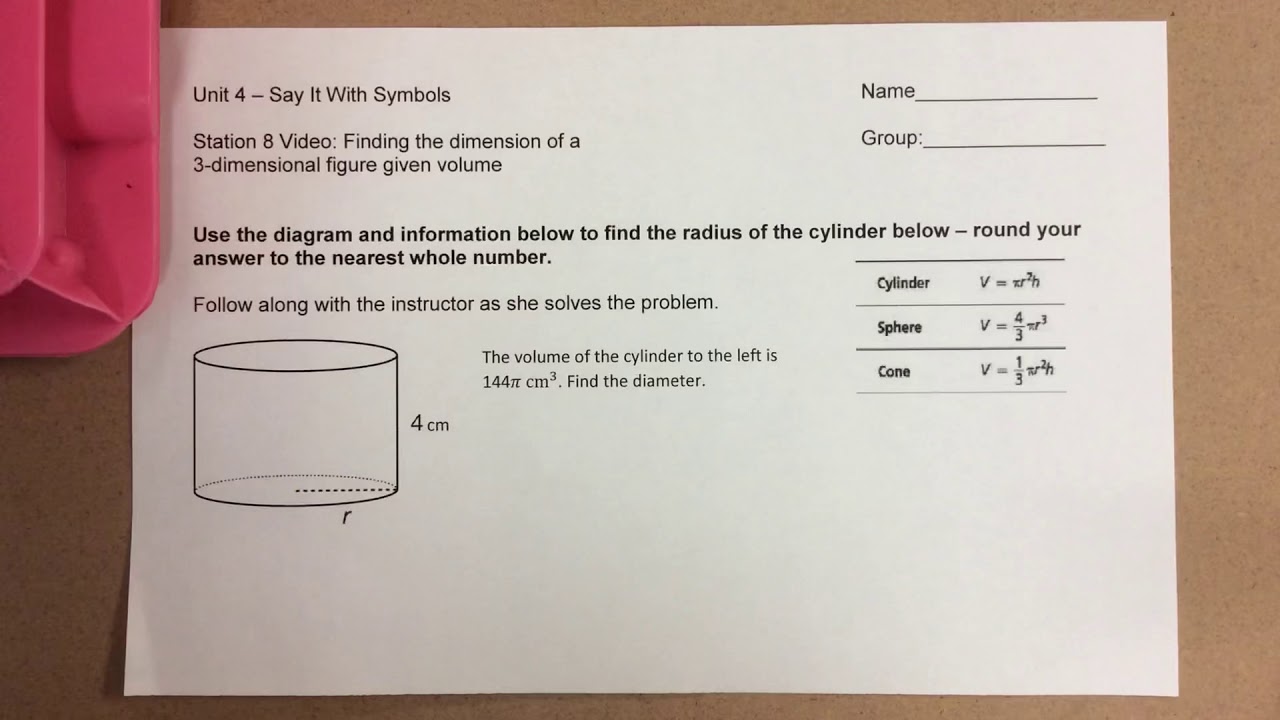 Finding a Missing Measurement- 3D Volume - YouTube