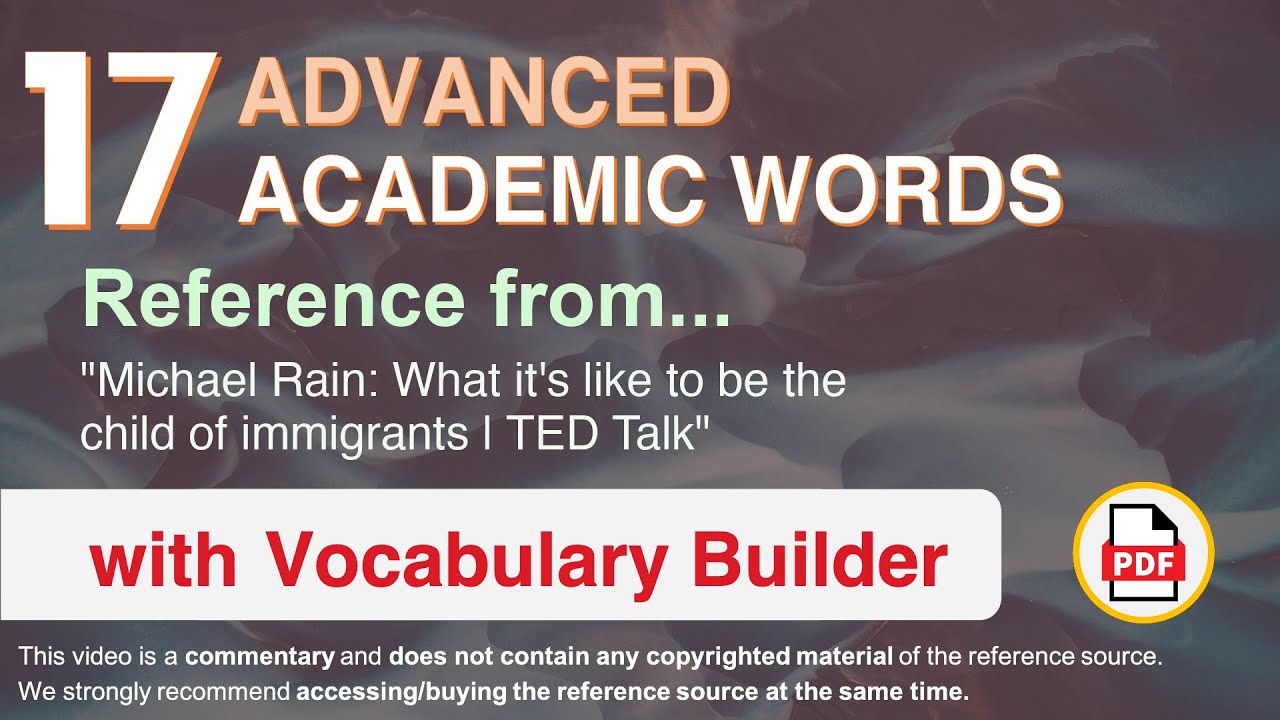 17 Advanced Academic Words Words Ref from "What it's like to be the ...