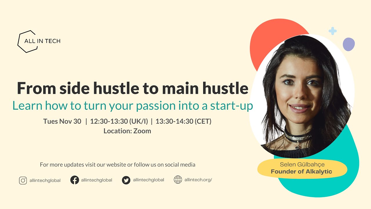 From side hustle to main hustle - YouTube