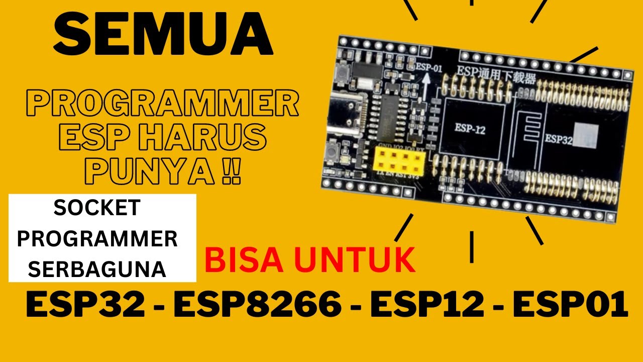 Downloader Programmer Esp32 Esp8266 Esp 01 Esp01 Esp12f Esp 12e Youtube 9742