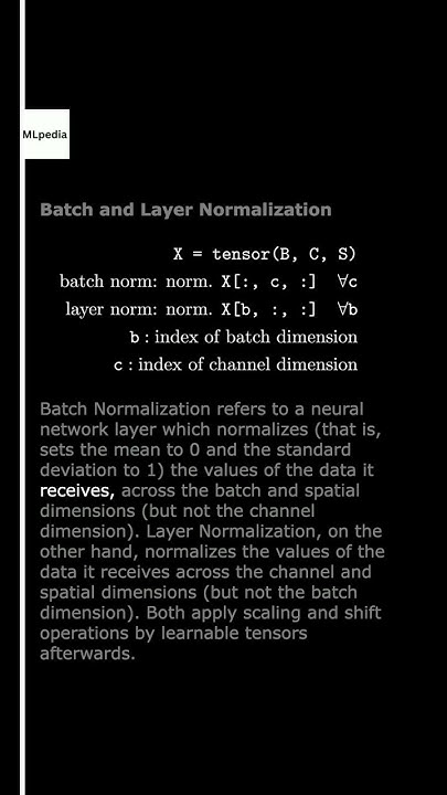 Batch and Layer Normalization - YouTube