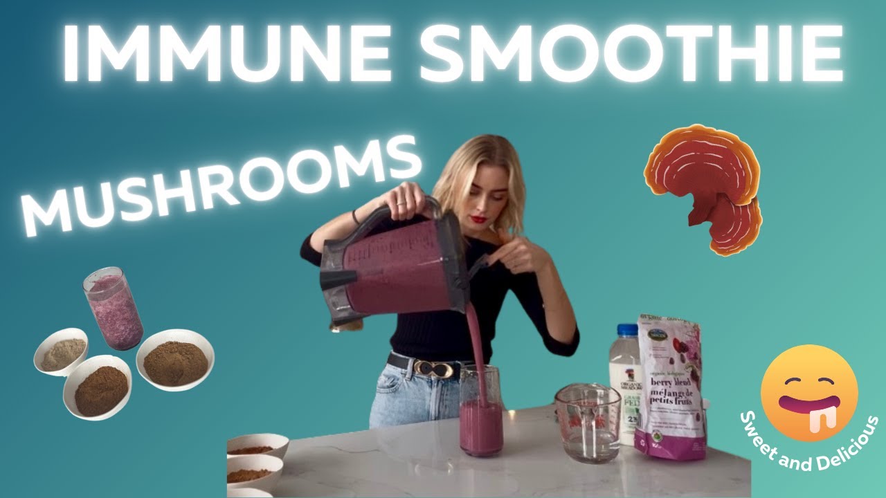 IMMUNE BOOSTING | Functional Mushroom Smoothie - YouTube