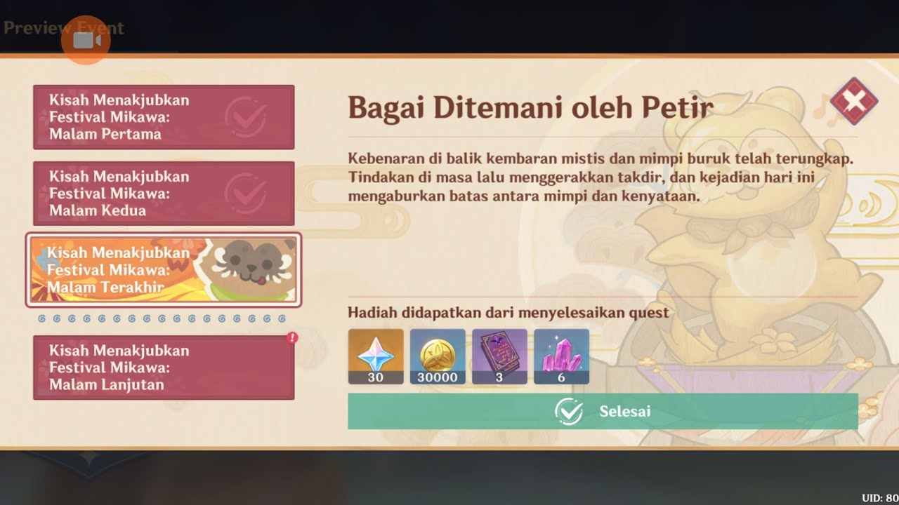 Genshin Impact : Quest Event Bagai Ditemani Oleh Petir. - YouTube