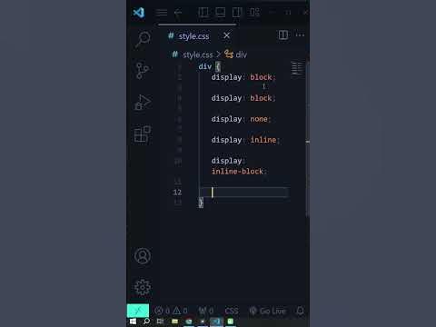 Как ускорить написание CSS кода - свойство display || Fast CSS #shorts #short #emmet #coding # ...