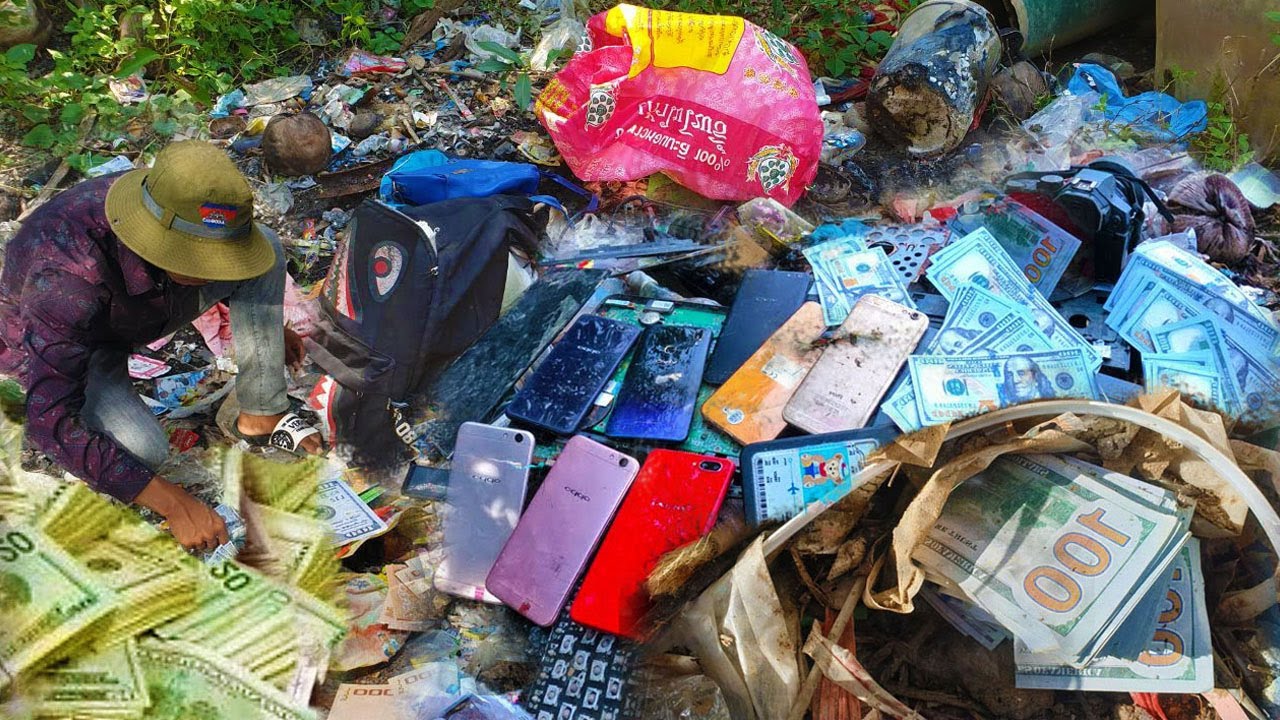 Lucky lucky day! found new thing & old restore, money $$ on the land ...