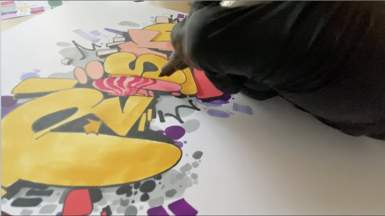 Sketching Graffiti Style - Rasko Art - YouTube