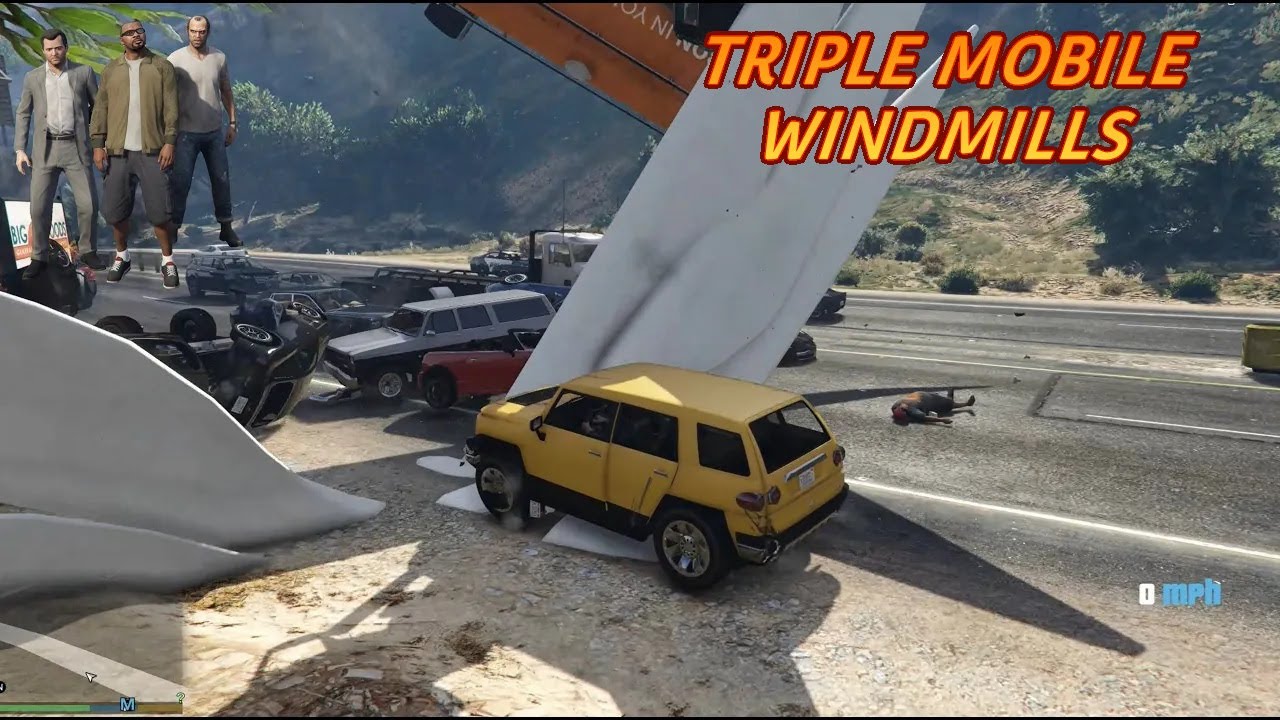 GTA V - Just Because One Mobile Windmill Wasn't Enough - YouTube