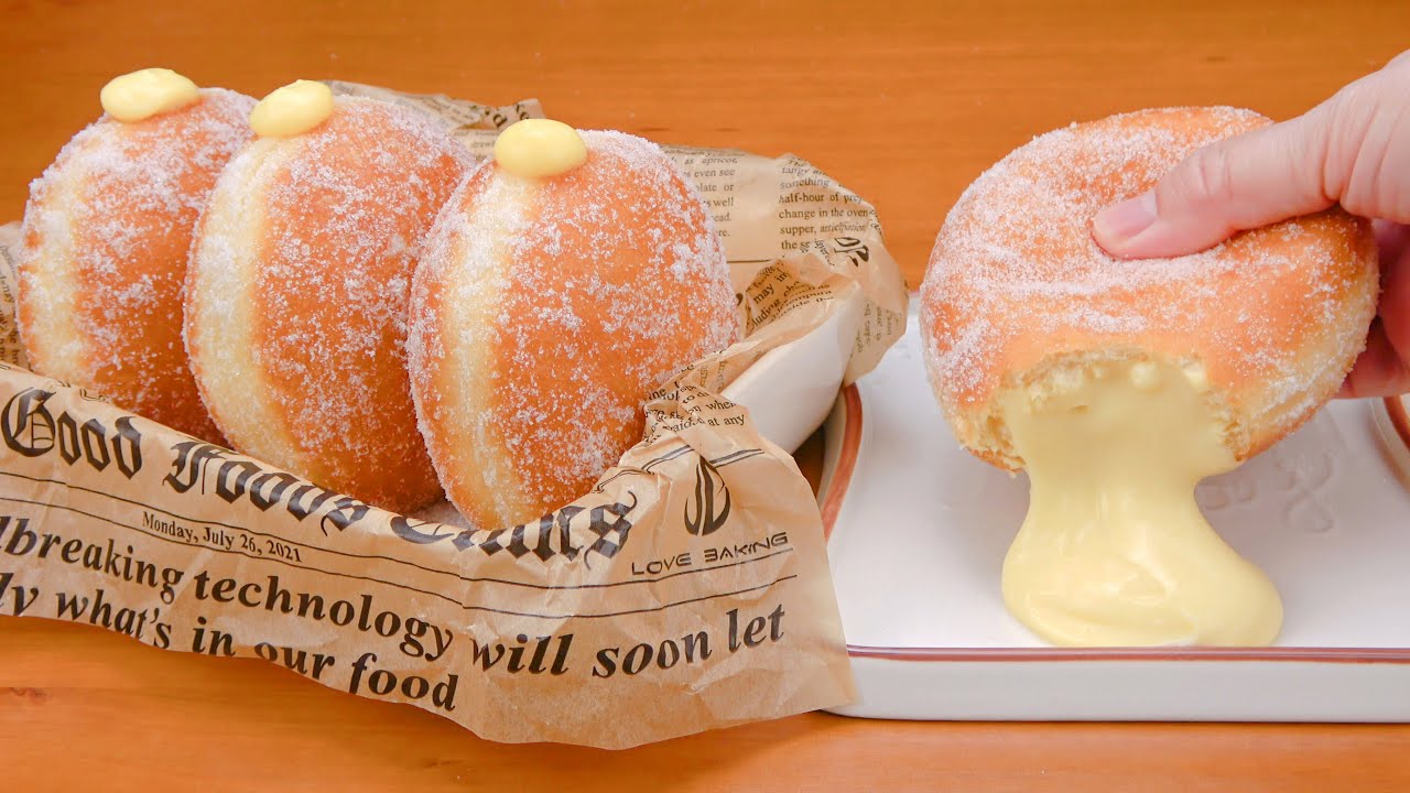 These Vanilla Custard Cream Donuts are the Best Dessert Ever! - YouTube