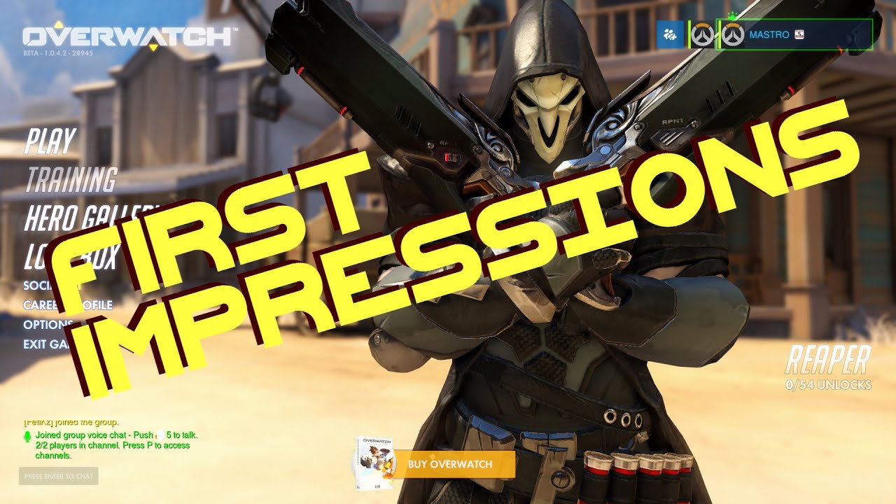 OVERWATCH: FIRST IMPRESSIONS - Live Beta Gameplay + Commentary - YouTube