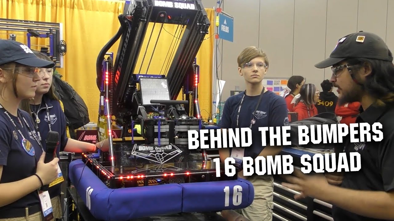 Behind the Bumpers | 16 Bomb Squad | Charged Up Robot - YouTube