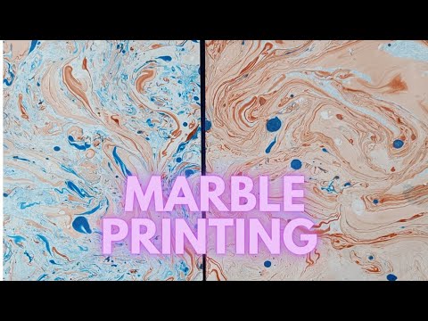 Marble printing 🖌️🖌️🎨 with Enamel paint... - YouTube