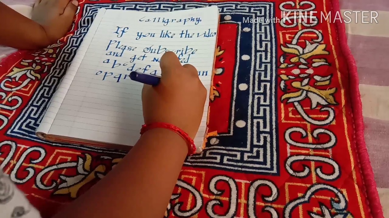How to write calligraphy perfect - YouTube