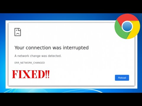 HOW TO FIX YOUR CONNECTION WAS INTERRUPTED A NETWORK CHANGE WAS ...