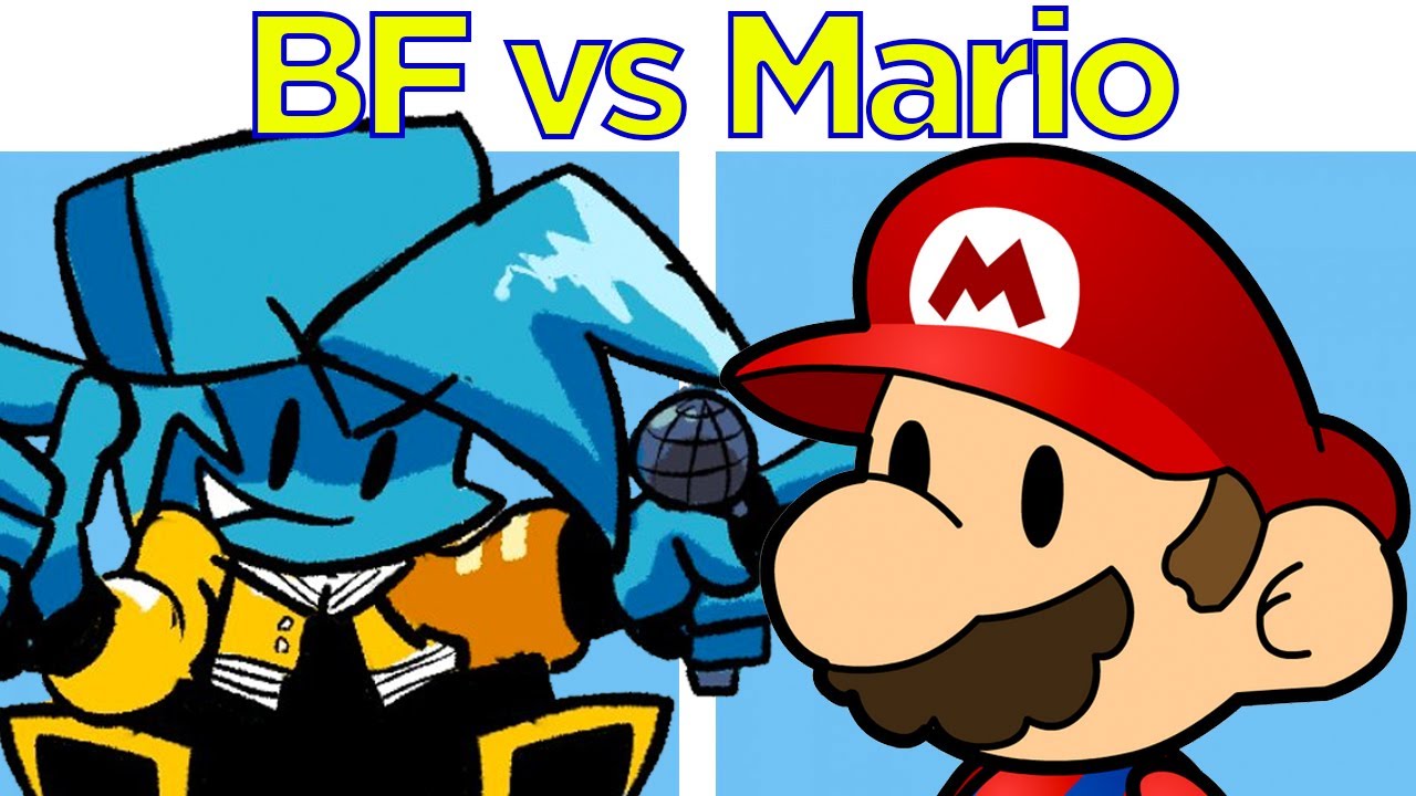 Friday Night Funkin' Boyfriend vs Mario FULL WEEK + Cutscenes (FNF Mod ...