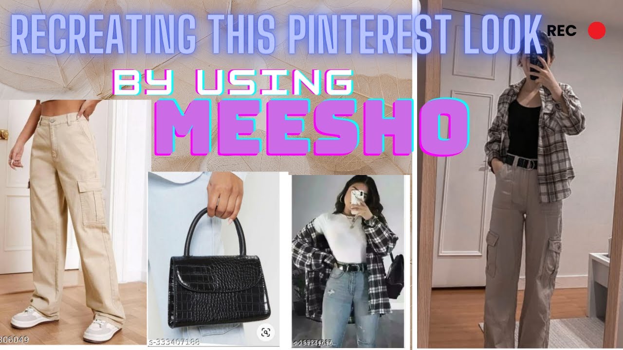 Recreating pinterest outfit from meesho || pinterest inspired look ...