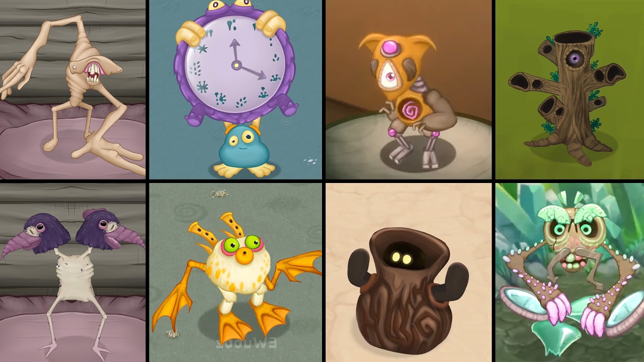 ALL Monsters Fanmade by Nova \ MSM vs Ewubbz vs Slimer vs Raw Zebra ...