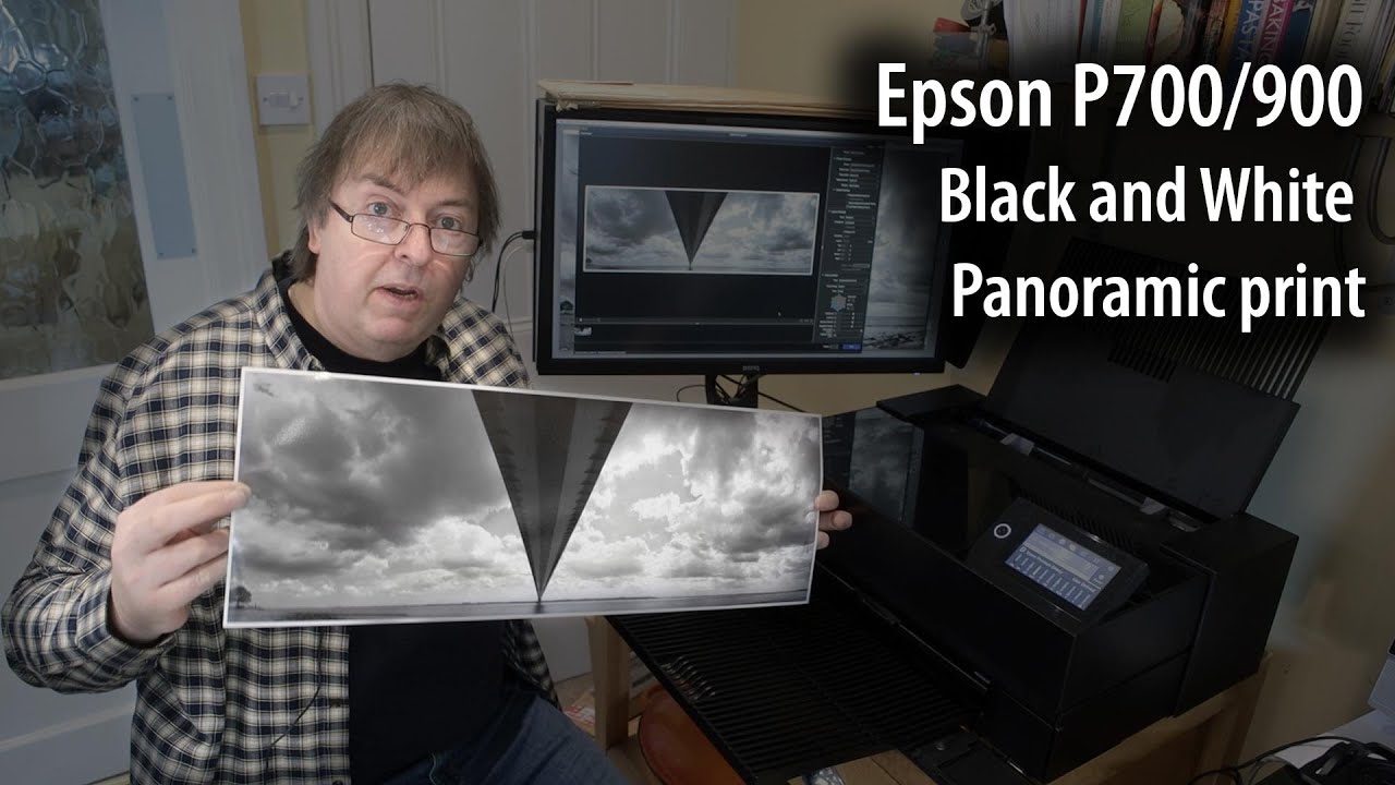 Epson P700: Printing a panoramic black and white print - YouTube