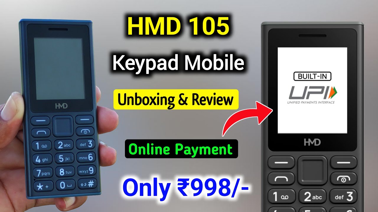 Hmd 105 Keypad Mobile Phone Unboxing & Review | Best Keypad Mobile With ...