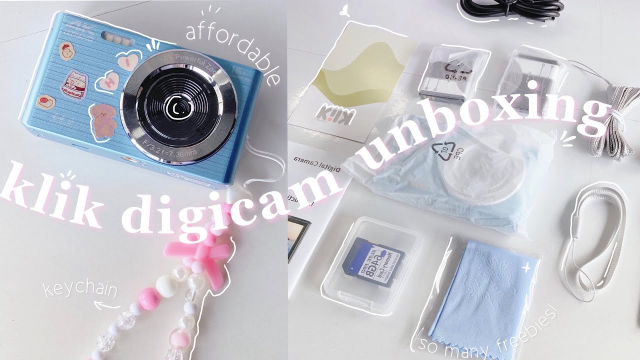 klik digicam unboxing 🎀 affordable + decorate with me + samples! ˚ ༘ ೀ⋆ ...
