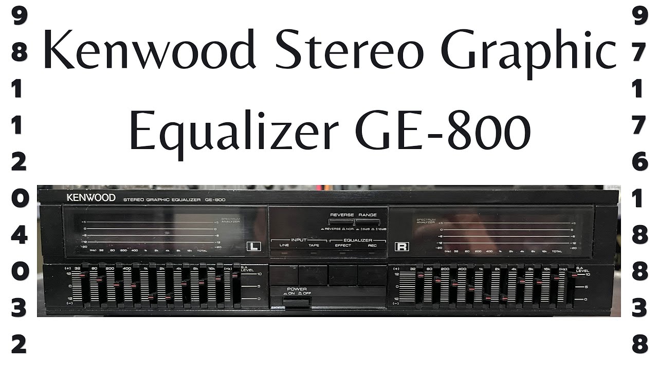 Kenwood Stereo Graphic Equalizer GE-800 Made In Japan Price In Video ...