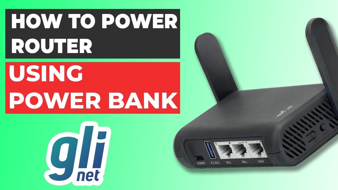 How to Power GL.iNet Router Using a Power Bank - YouTube