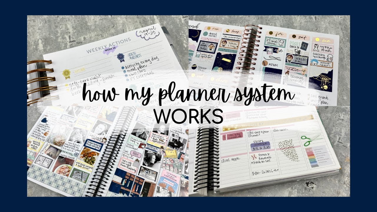 HOW MY PLANNER SYSTEM WORKS | my planner stack in action! | tattooed ...