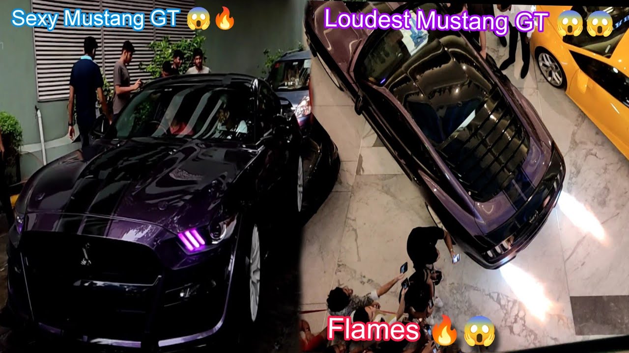 Loudest MUSTANG GT 700+HP In India 😱😱 Flames From MUSTANG GT 🔥😱 | Can't ...