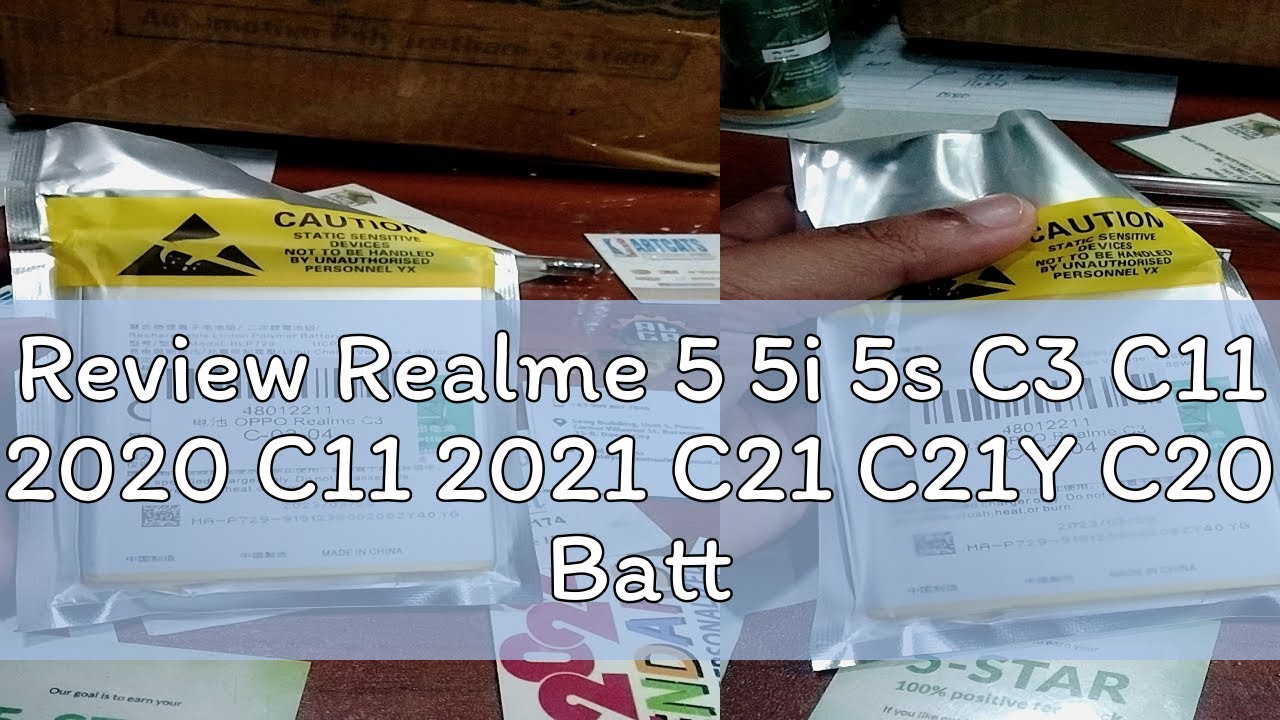 Review Realme 5 5i 5s C3 C11 2020 C11 2021 C21 C21Y C20 Battery BLP729 ...