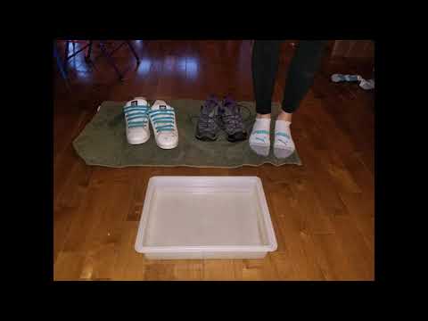 Girl shoes waterproof test DC and Merrell shoes water test PLACE YOUR BETS!