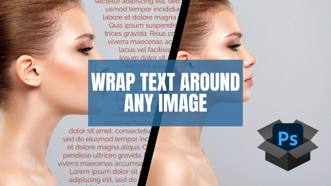 How to Wrap Text Around Any Image in Photoshop #creativeediting # ...