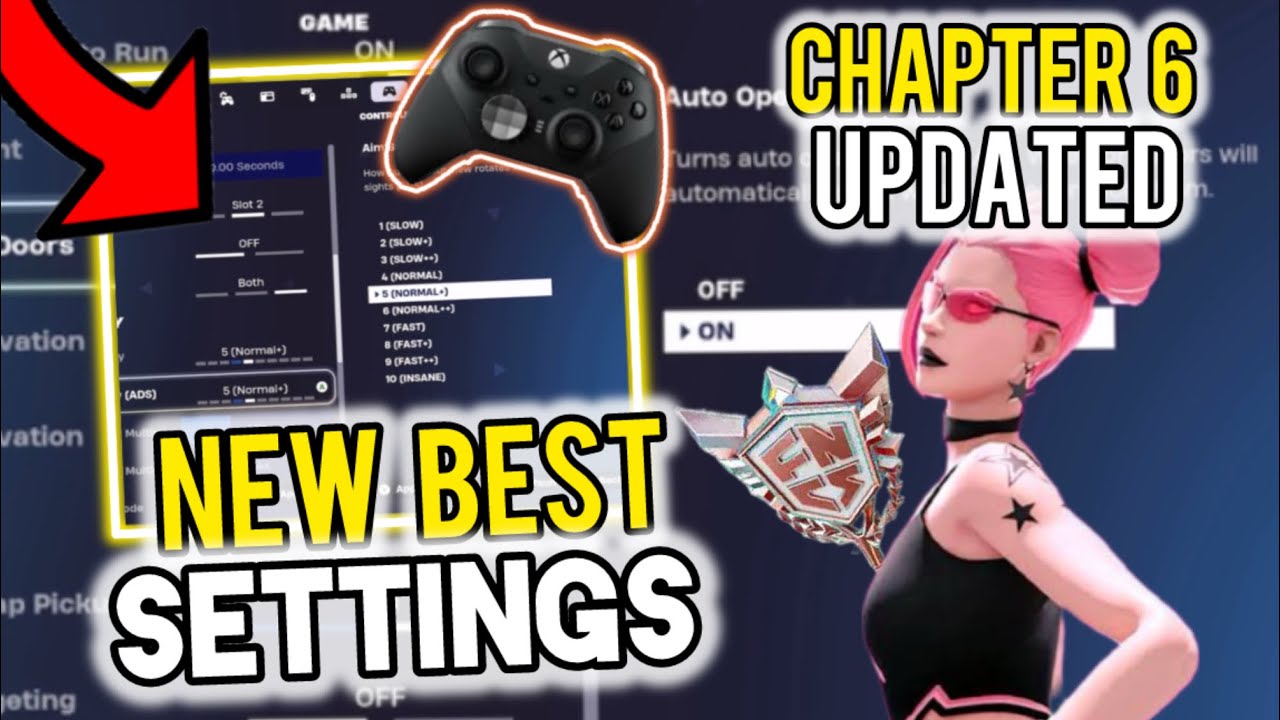 *UPDATED* Best Controller SETTING + Sensitivity Fortnite Tutorial in ...
