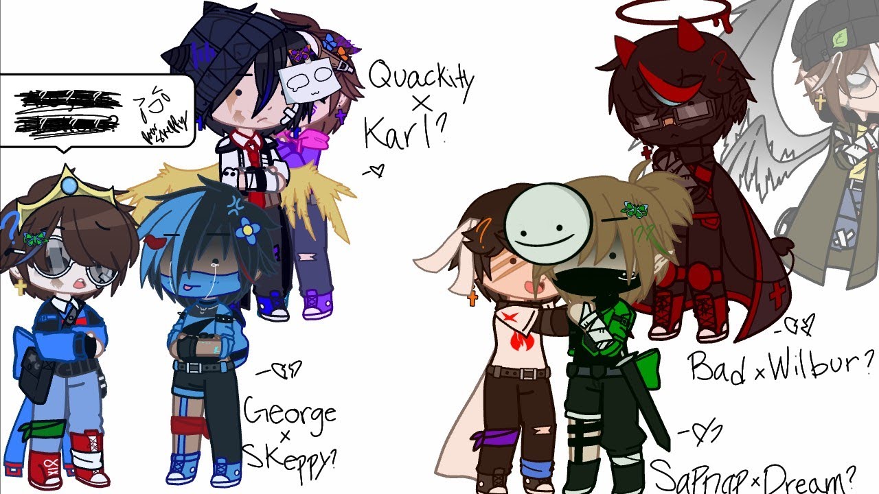 Doing the gacha life ship thingy- | Rushed | Dsmp | Dsmp ships | - YouTube