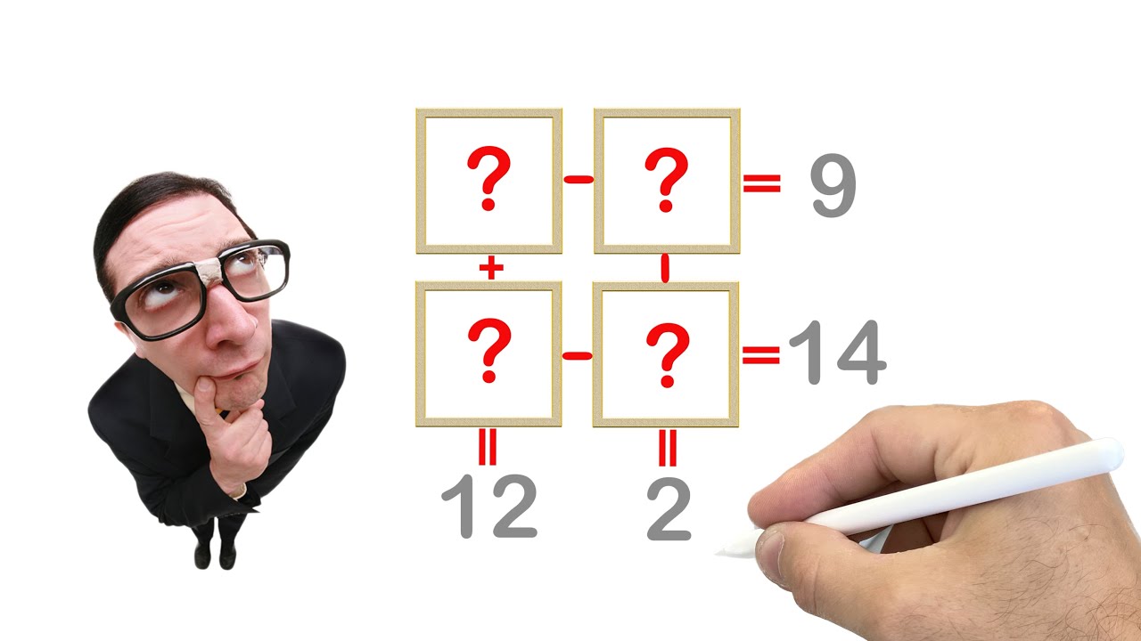 Riddle 2. Which numbers should be placed in squares? Good luck 🤗 - YouTube