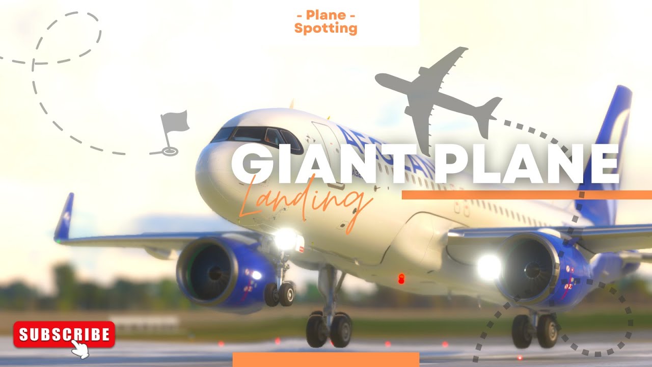 Very HEAVY GIANT Airplane Flight Landing!! AEGEAN Airbus A320 Landing ...