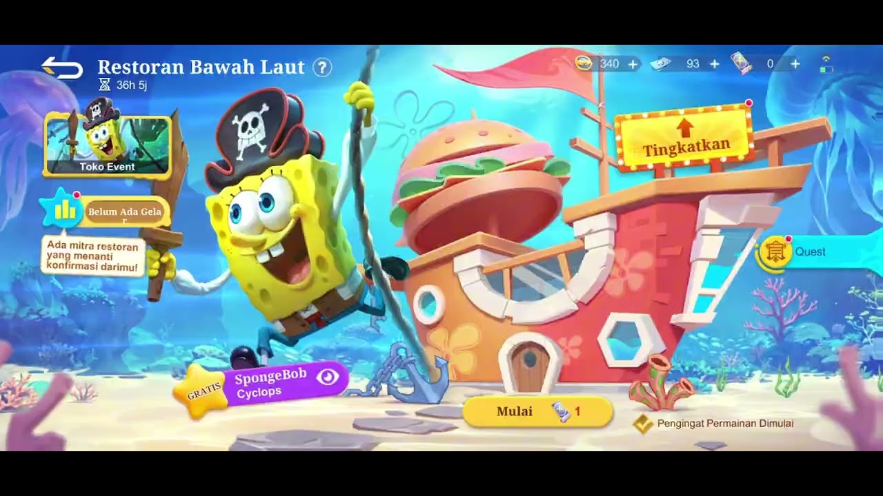 MOBILE LEGEND X SPONGEBOB SQUAREPANTS SKIN CYCLOPS AND SELLING AT AN ...
