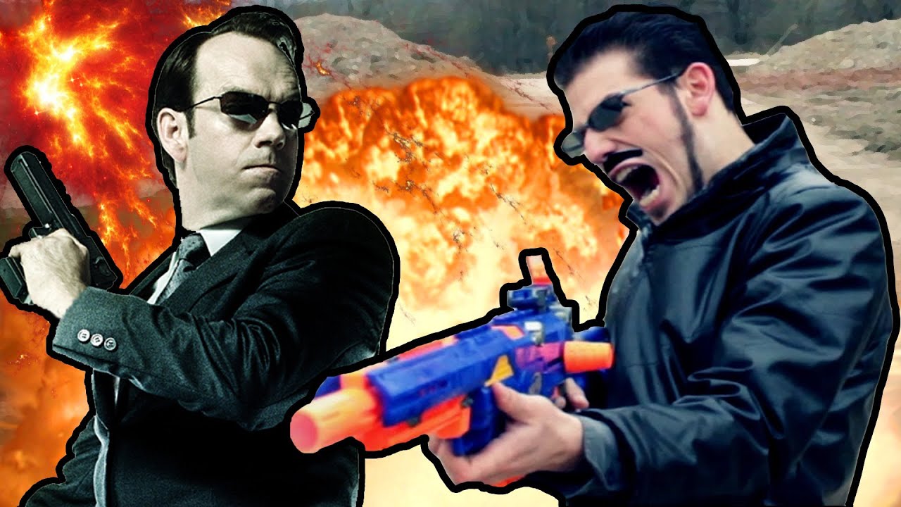MATRIX NERF GUN FIGHT - YouTube