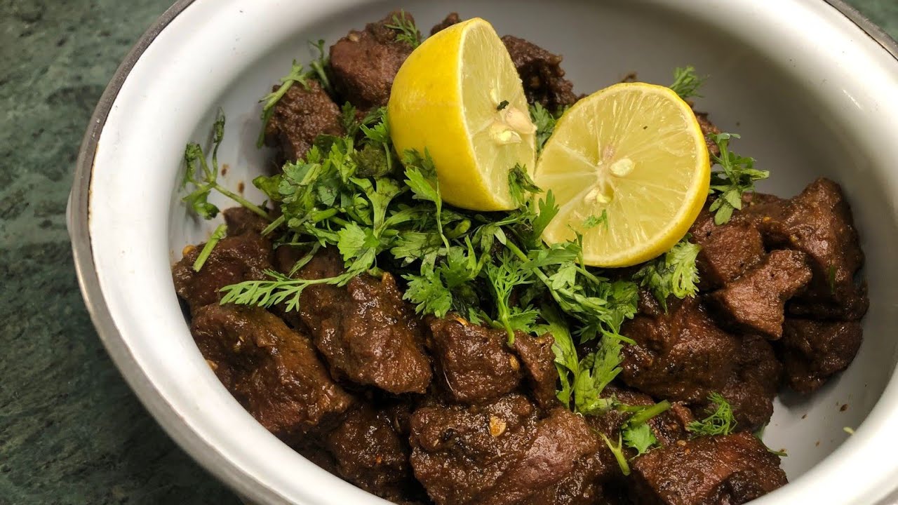 Mutton spicy kaleji recipe | dry masala kaleji | Eid special recipe ...