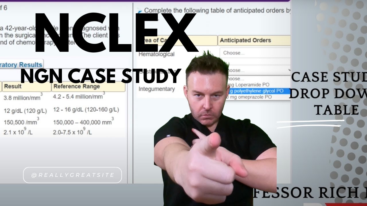 Mastering the NCLEX NGN: A Case Study on Drop Down Tables - YouTube